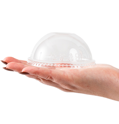 Clear Dome Lids for 12 oz to 24 oz Plastic Cups | YBC Supply™