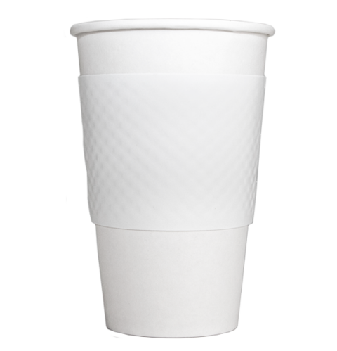 Reliance™ Coffee Sleeves | White Hot & Cold Cup Sleeves | YBC Supply™