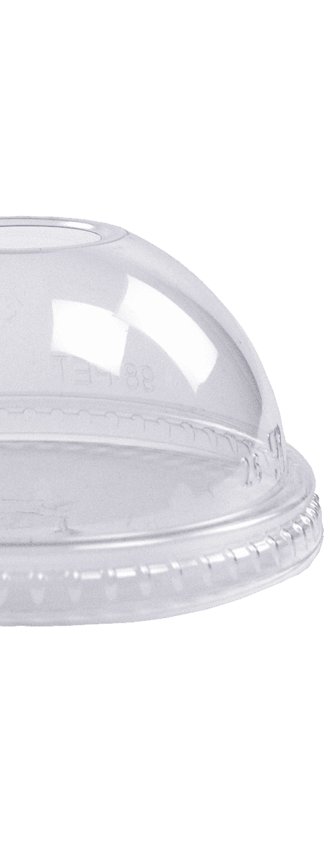 Clear Dome Lids for 12 oz to 24 oz Plastic Cups | YourBrandCafe