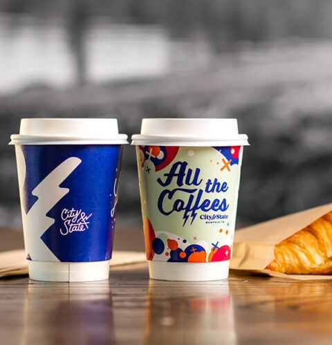 Custom 12 oz Double Wall Coffee Cups - FREE Shipping | Your Brand Cafe®