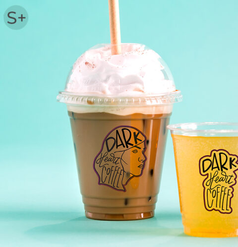 12 oz Custom Compostable Cups | Printed Eco-Friendly PLA Plastic Cups