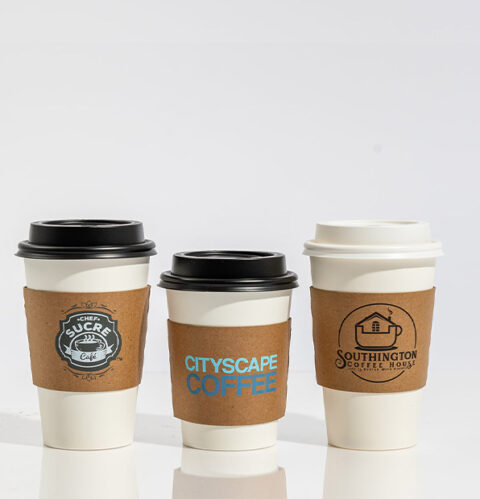 Custom Kraft Corrugated Coffee Sleeves