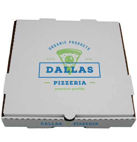 Custom Printed White Pizza Boxes | Your Brand Cafe®