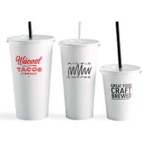 Custom Plastic Cups - Brand Your Drinks with Logo | Your Brand Cafe®