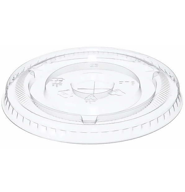Reliance™ 8-10oz Flat Plastic Lids for Plastic Cups | YBC Supply