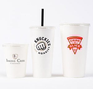 Custom Plastic Cups - Brand Your Drinks with Logo | Your Brand Cafe®